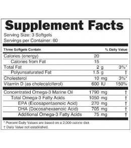 CardioTabs Omega-3 Lemon Minis + Vitamin D3